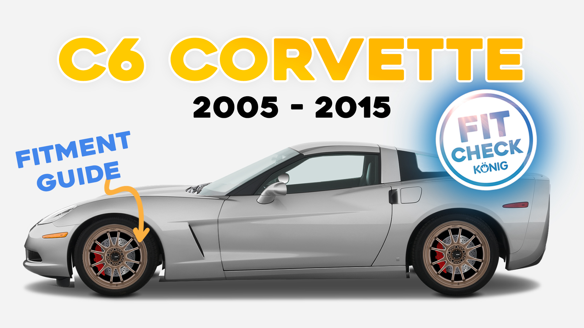 Here's what wheels FIT your C6 Corvette | Fit Check - Konig Wheels